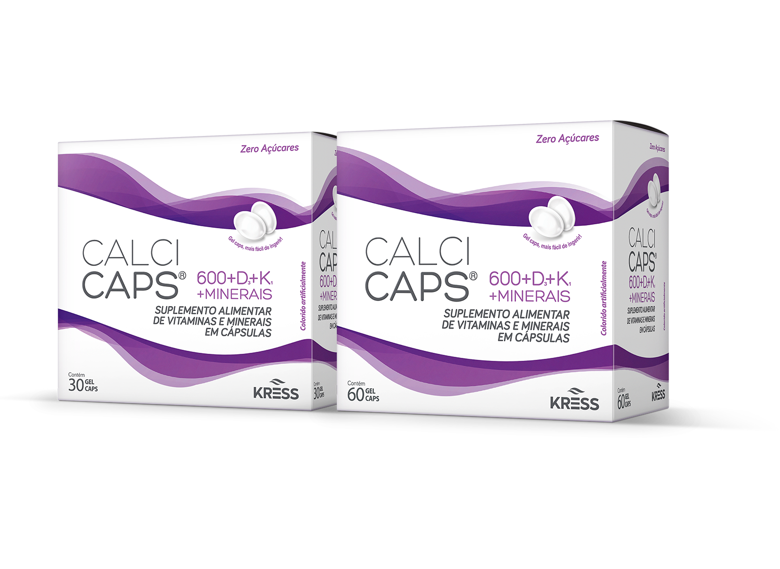 Calcicaps® 600+D3+K1+Minerais - Kress